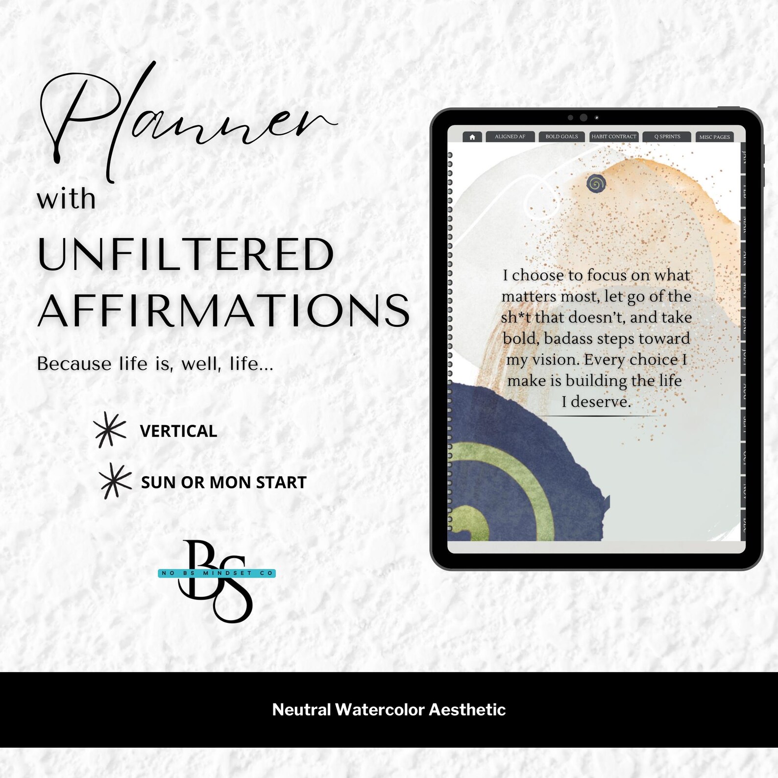 2025 Dated Digital Planner, Sweary Planner, Dated, Monthly Weekly Daily ...