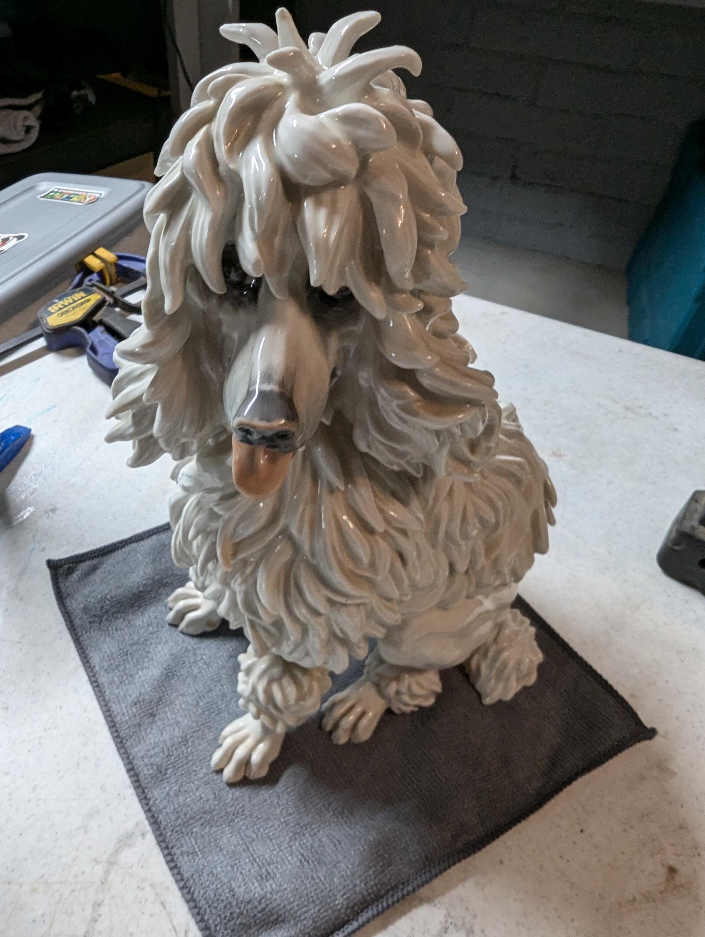 Vintage Algora Dog Statue Excellent Condition - Etsy