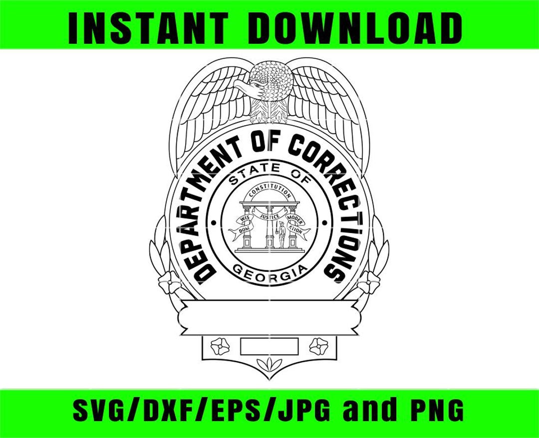 Dept. of Corrections, Vector Badge, Svg Cut File, Emblem, Patch ...