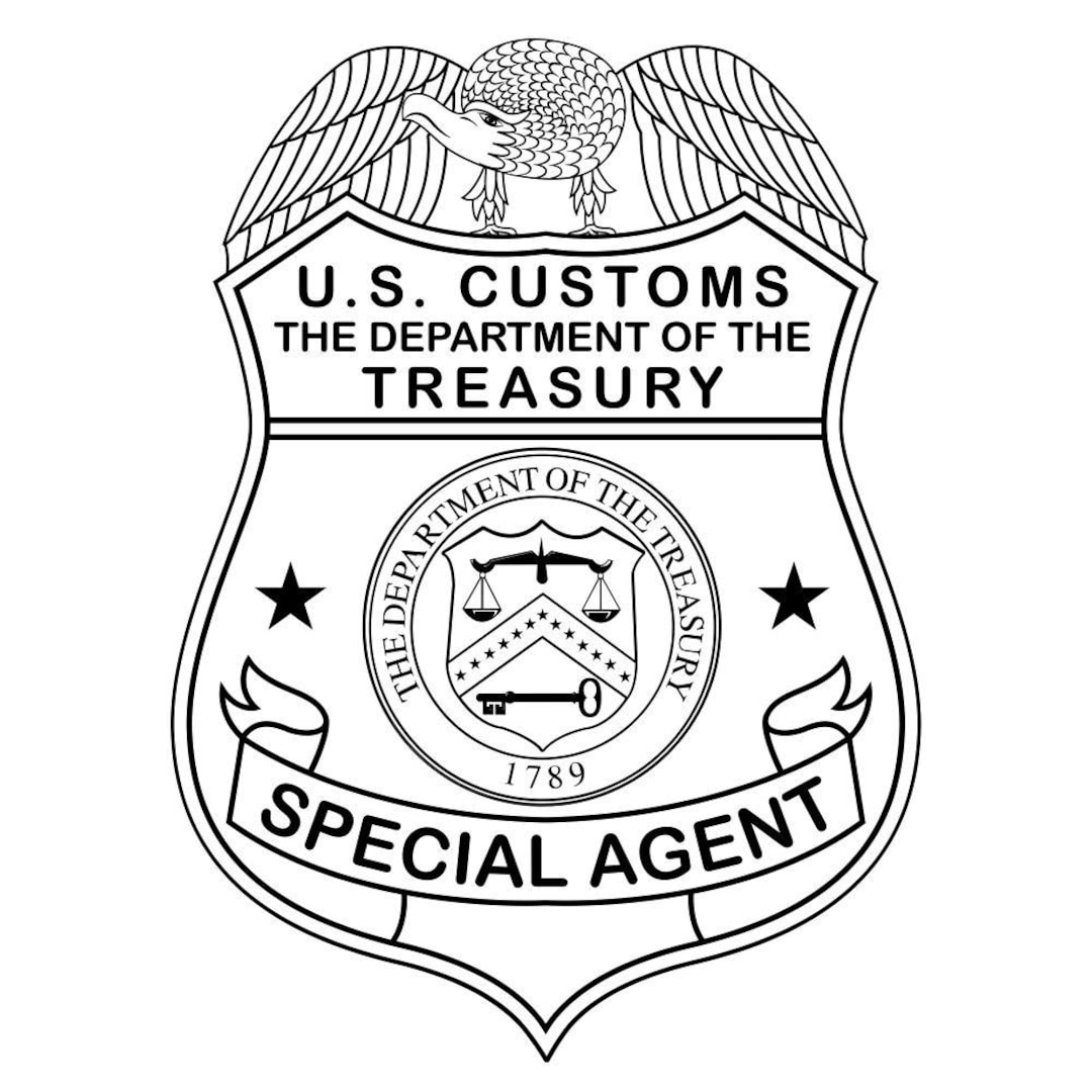 US Customs the Department of the Treasury Special Agent Svg Vector ...