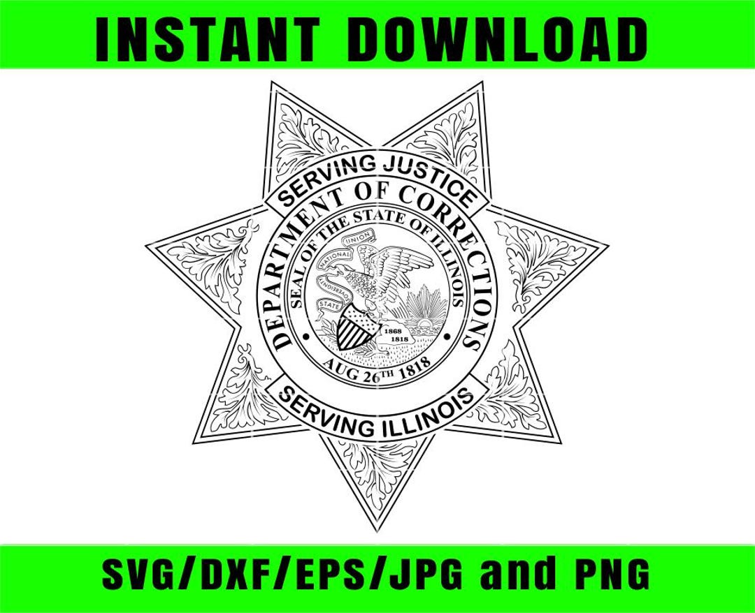 Dept of Corrections Badge Vector Illinois State Department of ...