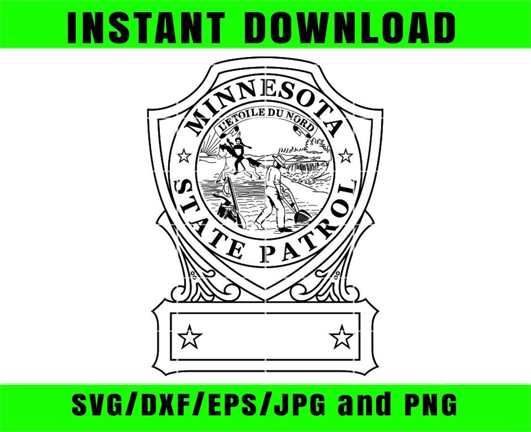 Minnesota State Patrol Vector Badge SVG Cnc Laser Cut, Cricut Svg ...