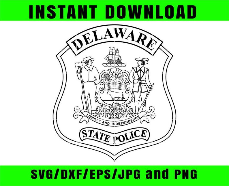 Delaware State Police Svg Vector Badge, Patch, Logo, Emblem, Crest ...