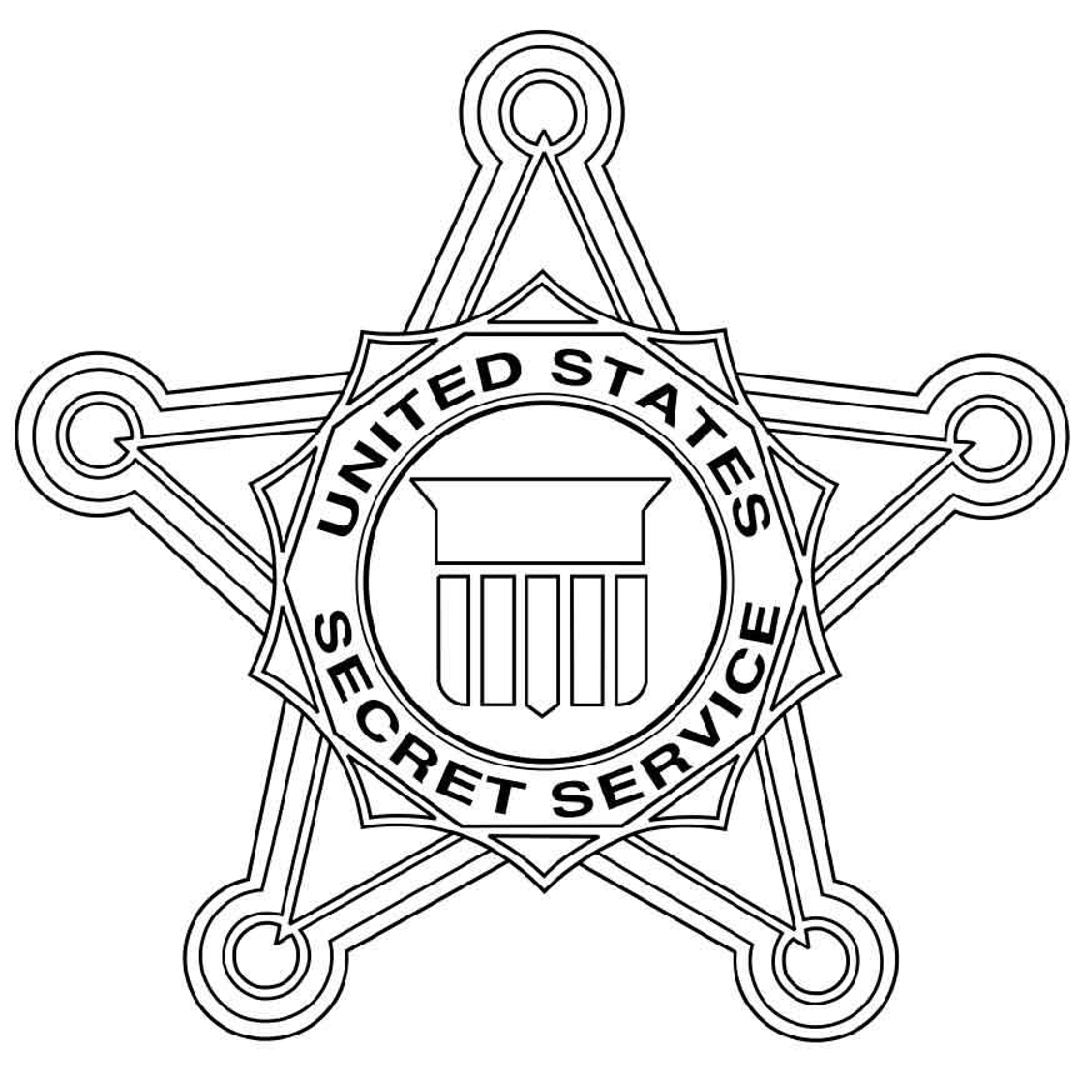 United States Secret Service Badge Svg File Svg File, Cnc Laser Cutting ...