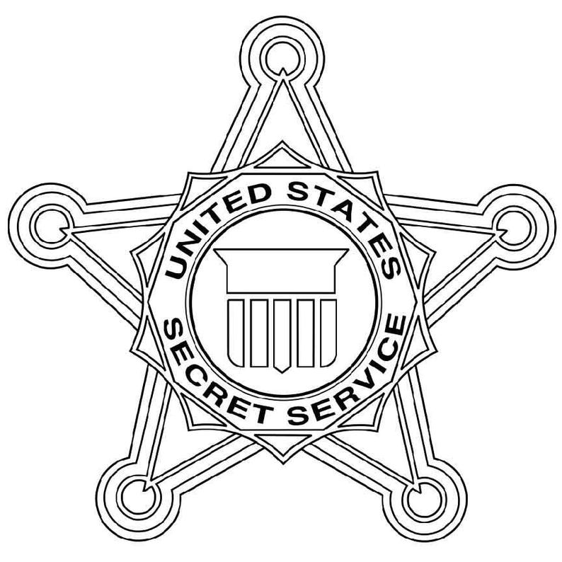 United States Secret Service Badge Svg File Svg File, Cnc Laser Cutting ...