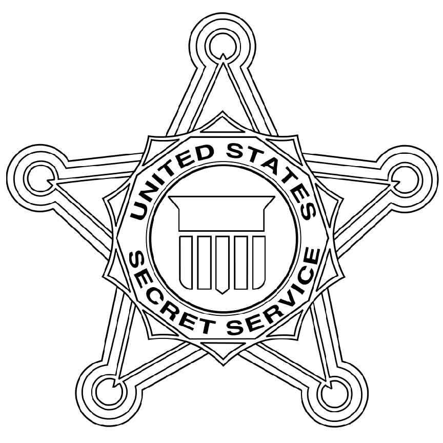 United States Secret Service Badge Svg File Svg File, Cnc Laser Cutting ...