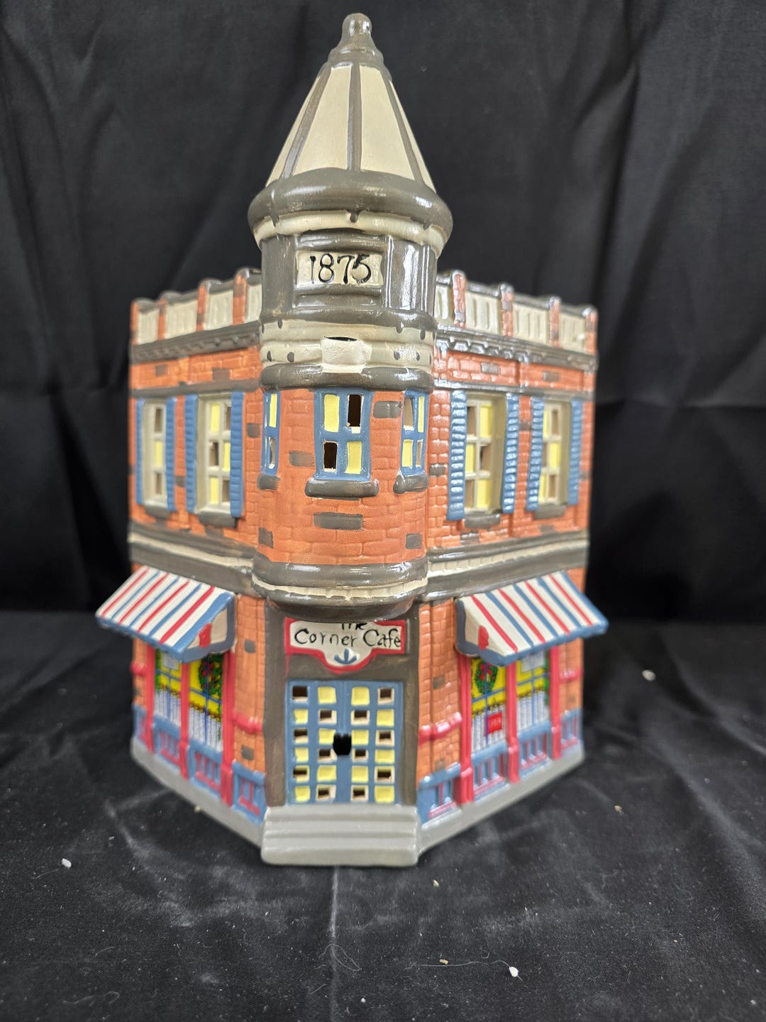 The Original Snow Village "corner Cafe" - Etsy