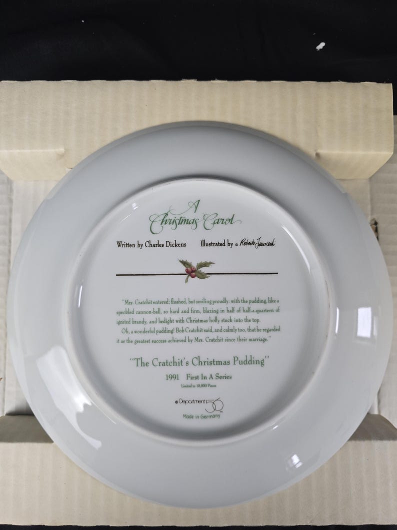 A Christmas Carol Collector's Plate - Etsy