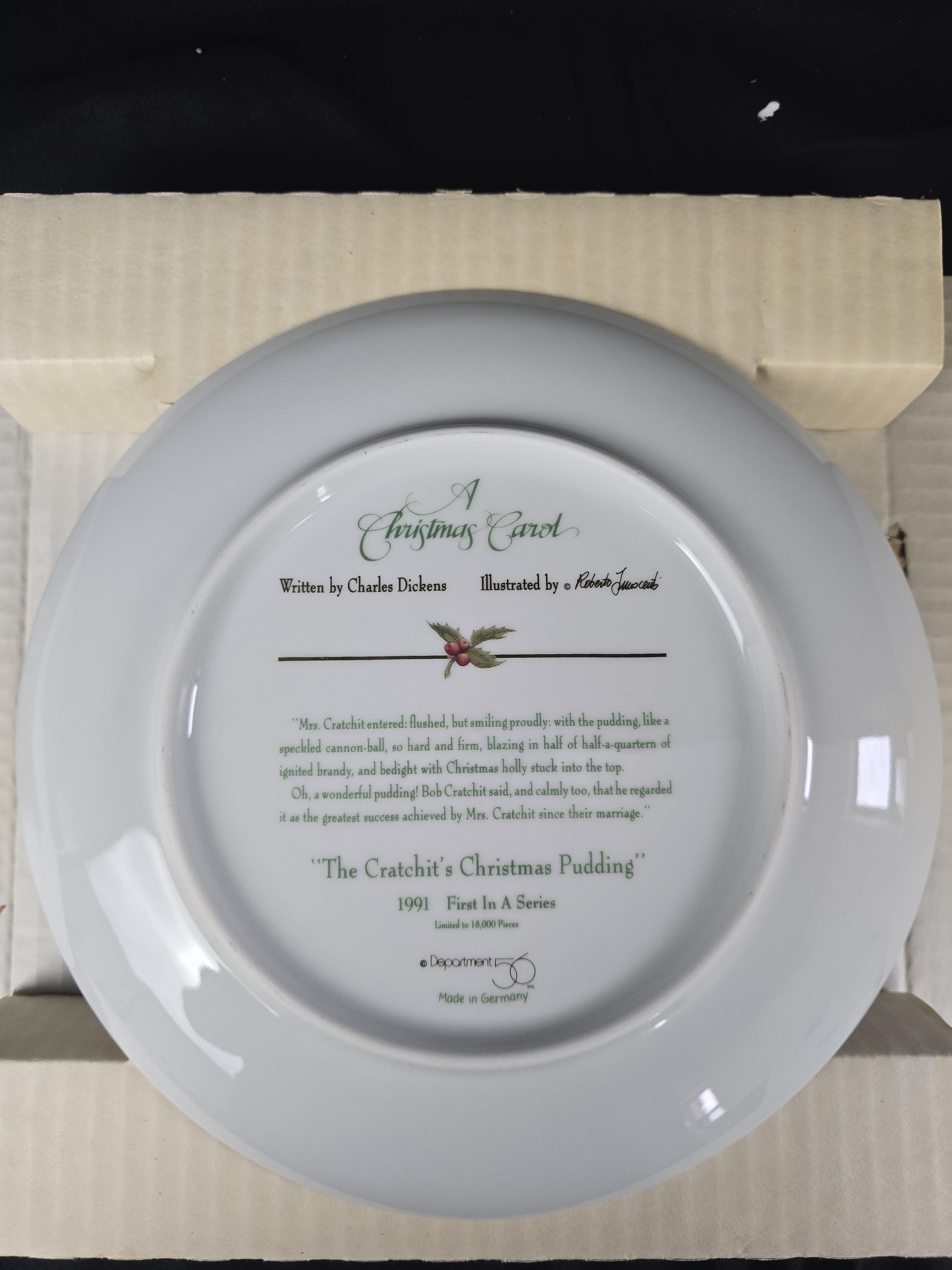 A Christmas Carol Collector's Plate - Etsy