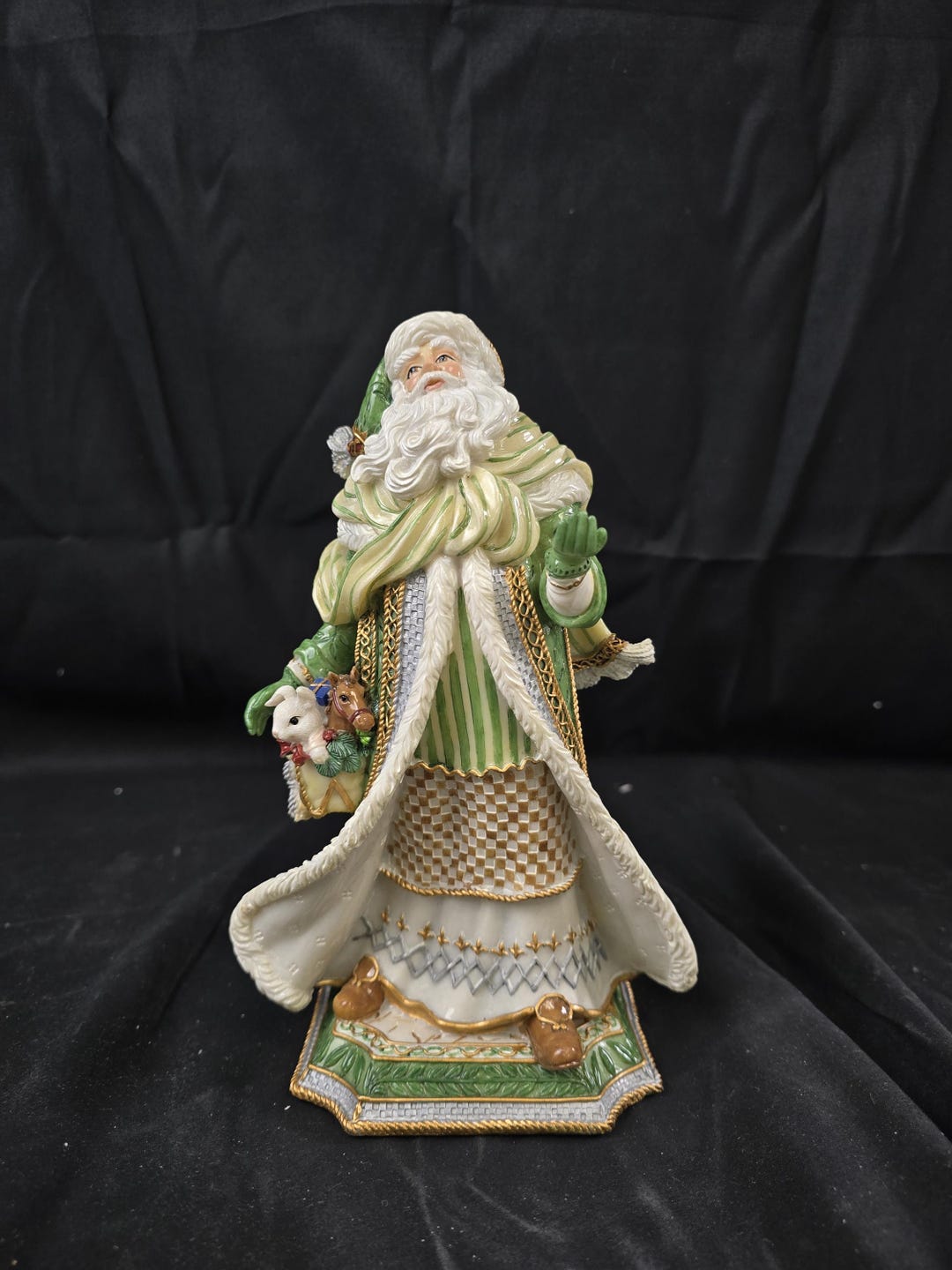 Fitz and Floyd Santa Claus Figure Gregorian Holiday Musical Silent ...