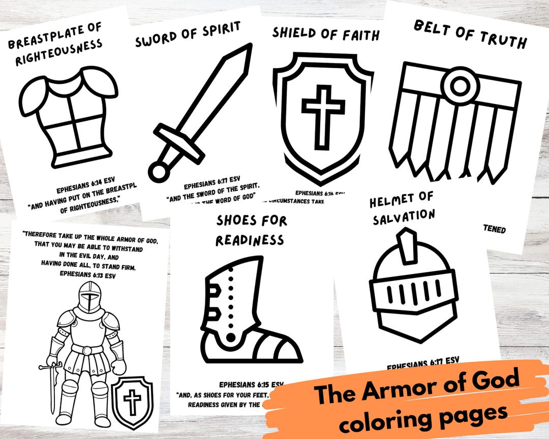 Armor of God Printables, Armor of God Worksheets, Armor of God ...