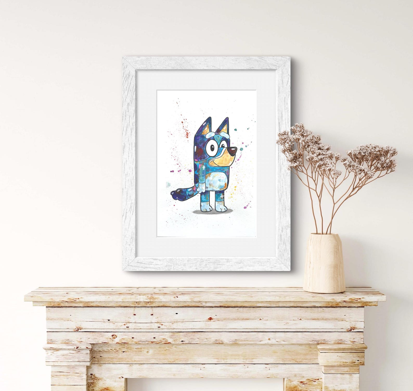 Bluey! | Original Colorful Watercolor Print on High Quality 5x7 Paper ...