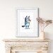 Bluey! | Original Colorful Watercolor Print on High Quality 5x7 Paper ...