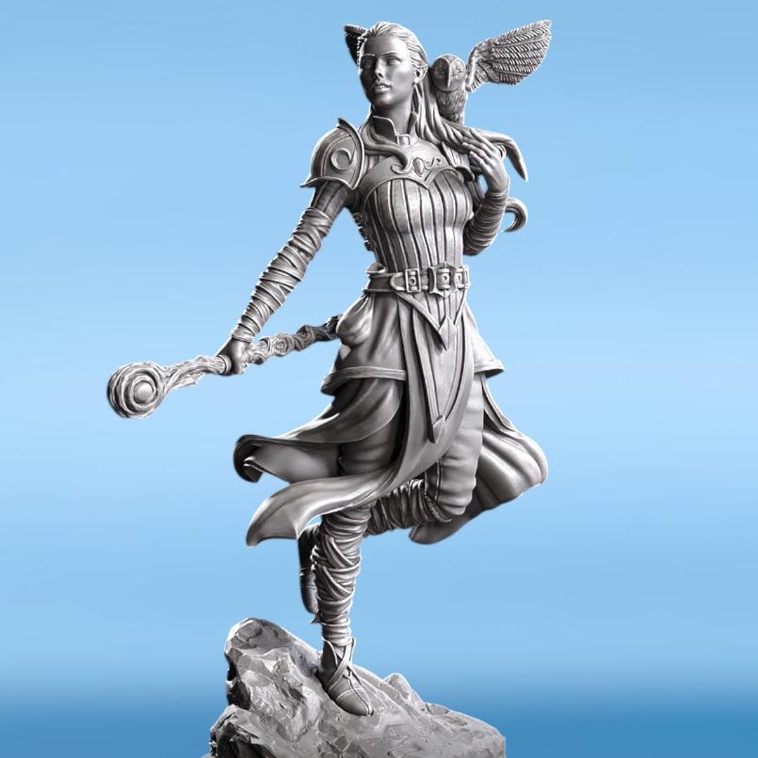 Human Cleric Miniature | D&D Human Priestess for Tabletop RPG | Resin ...