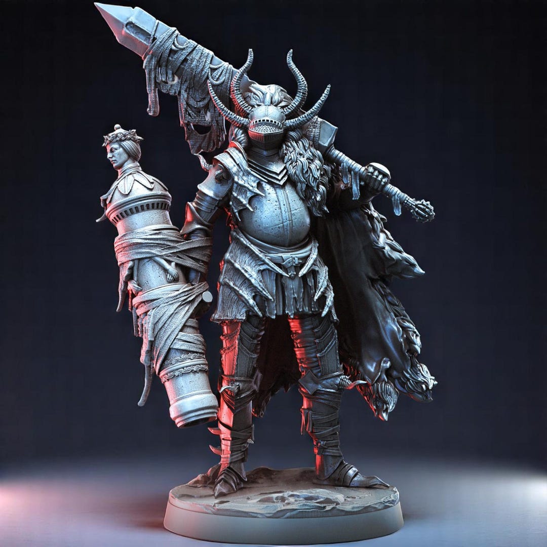 Dark Hero Miniature | Dnd Figure for Tabletop Rpgs | Fantasy Fighter ...