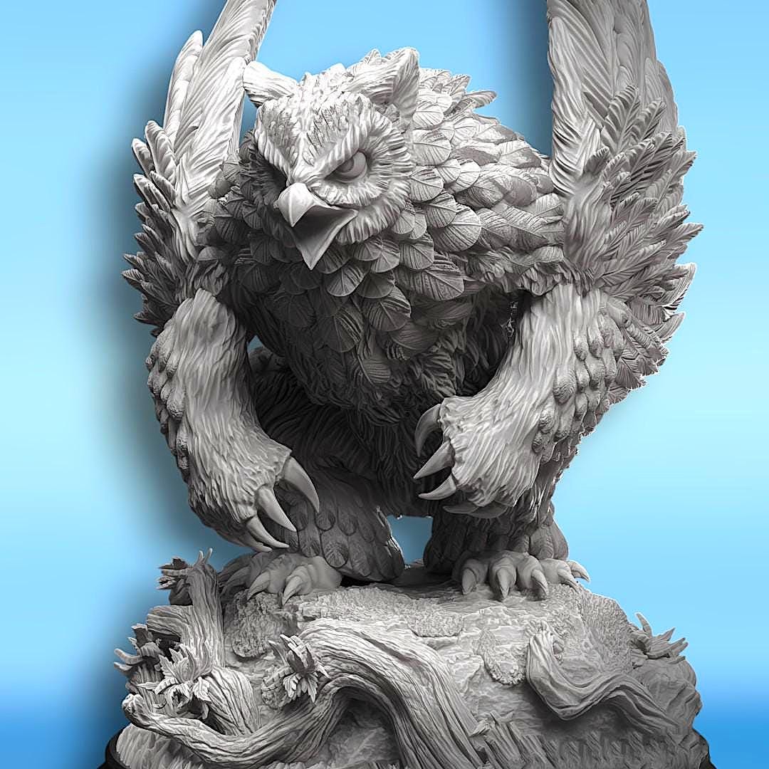 Legendary Owlbear Boss Monster | D&D Figure Mini Tabletop RPG Dnd ...