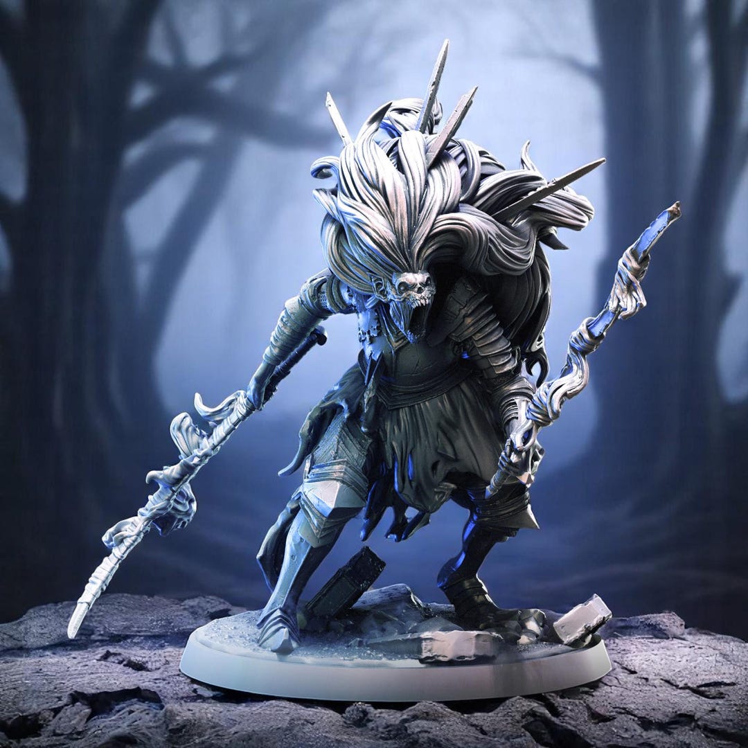 Undead Wight Miniature | D&D Figure Mini for Tabletop RPG | Resin Death ...