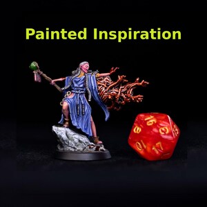 Female Warlock Mage Miniature | Dnd Mini Figures for Tabletop RPG ...