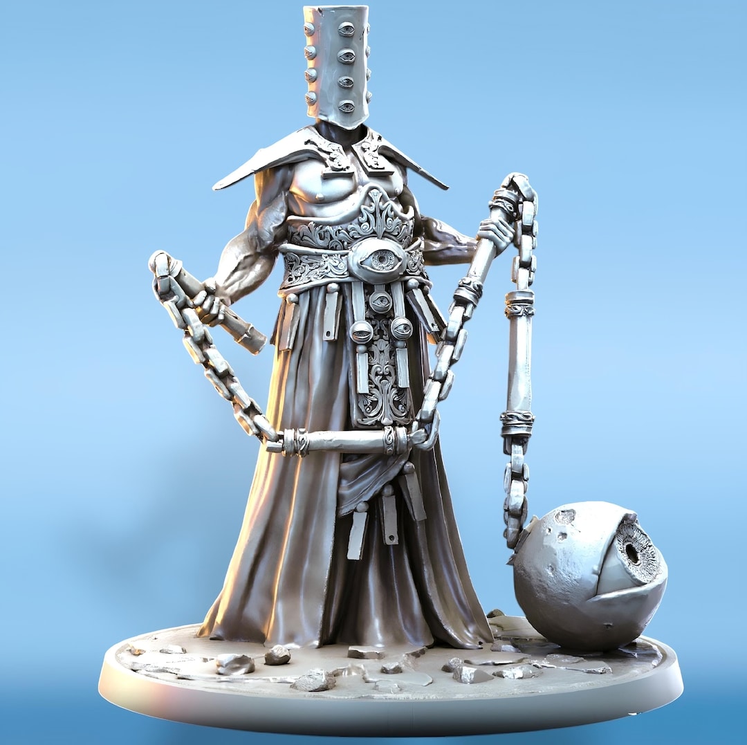 Dnd Warlock Seer Boss Mini | D&D Figures for Tabletop RPG | Resin ...