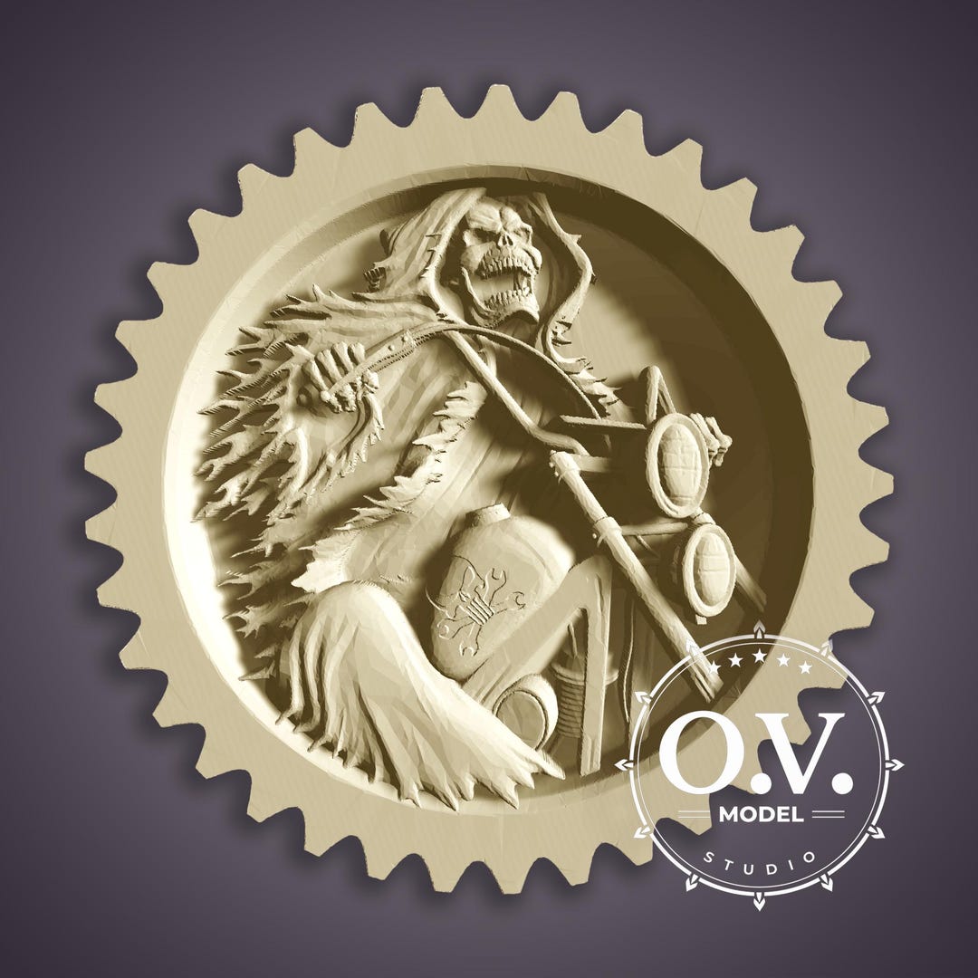 Ghost Rider Flaming Skull Biker Theme Gothic Decor Wall Carving Custom ...