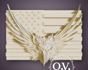 USA and Eagle STL Models, Eagle Carving, CNC Models, Artcam Designs ...