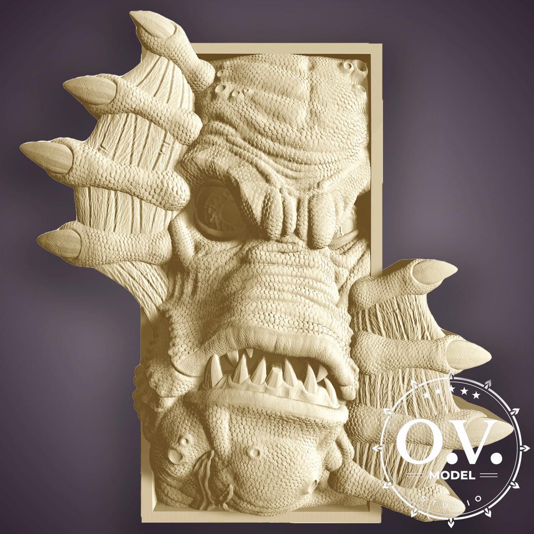 Amphibian 3D Amphibian Relief STL Model Aspire Files Artcam Files CNC ...