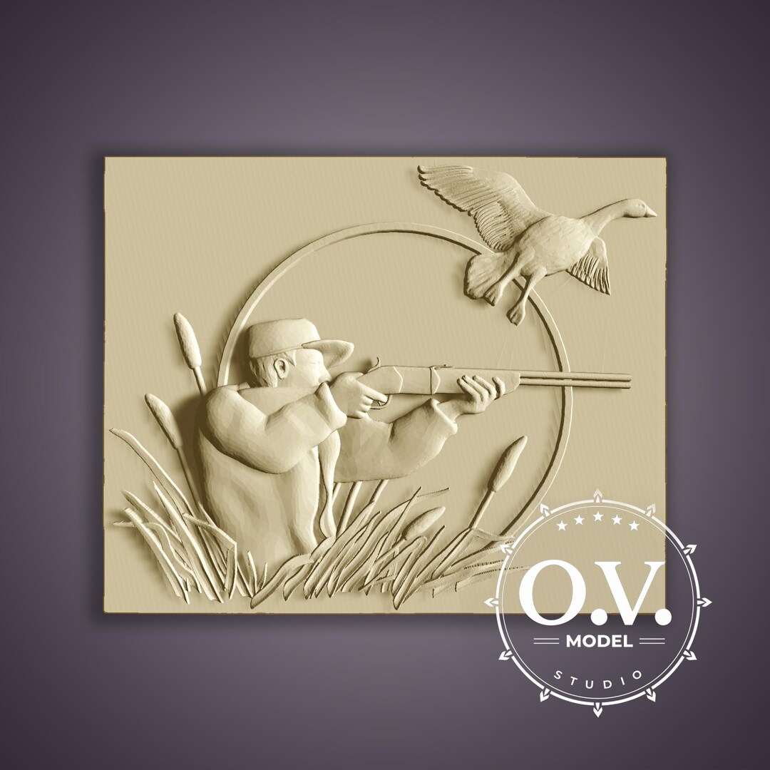 Duck Hunting Outdoor Scene Hunter Art Wildlife Decor CNC Files Aspire ...