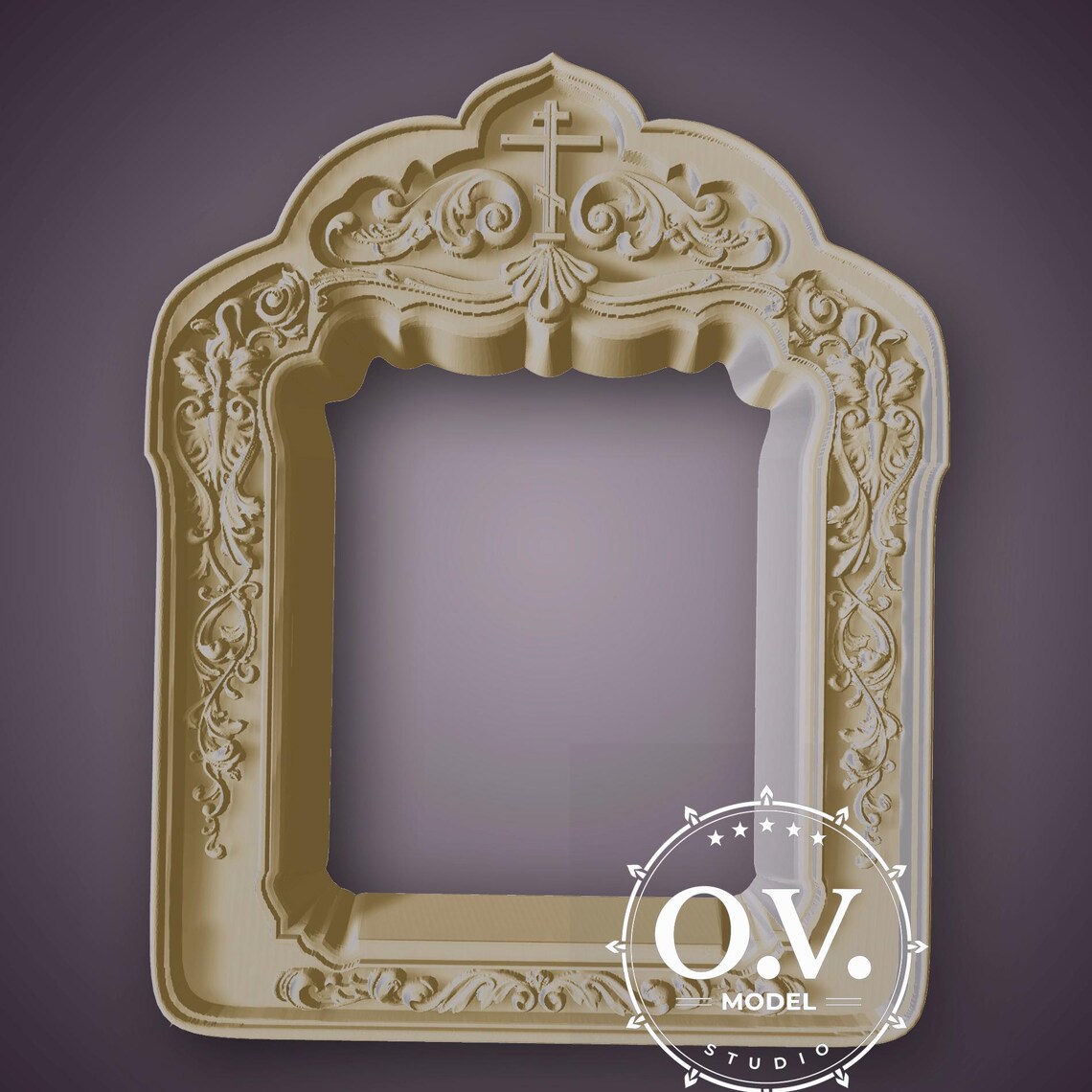 Frame for Icons Stl, Religious Frame Design, Holy Decor Cnc, Spiritual ...