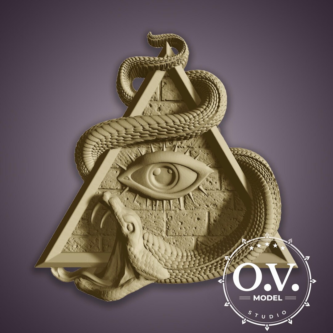 All-seeing Eye Mystical Symbol All Seeing Eye Design CNC Art Wall Decor ...