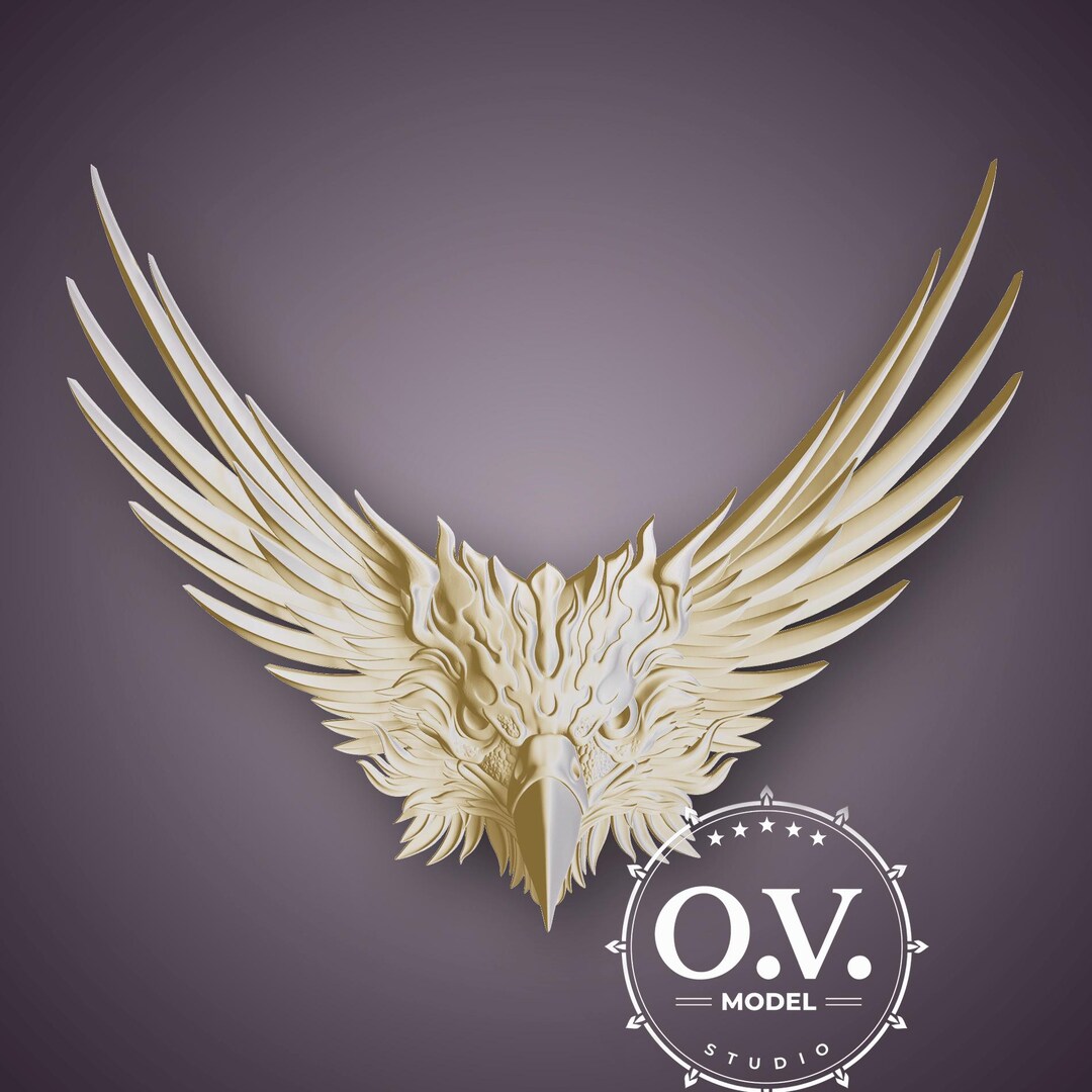 Freedom Eagle STL Models, Eagle Carving, CNC Models, Artcam Designs ...