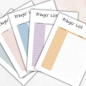 Pastel Prayer List Printable - Etsy