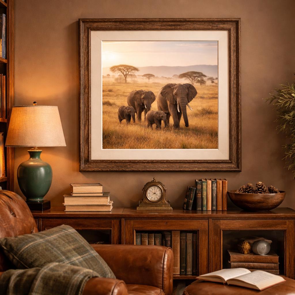 Elephants Art | Digital Download | Printable Art | Wall Decor | Animal ...