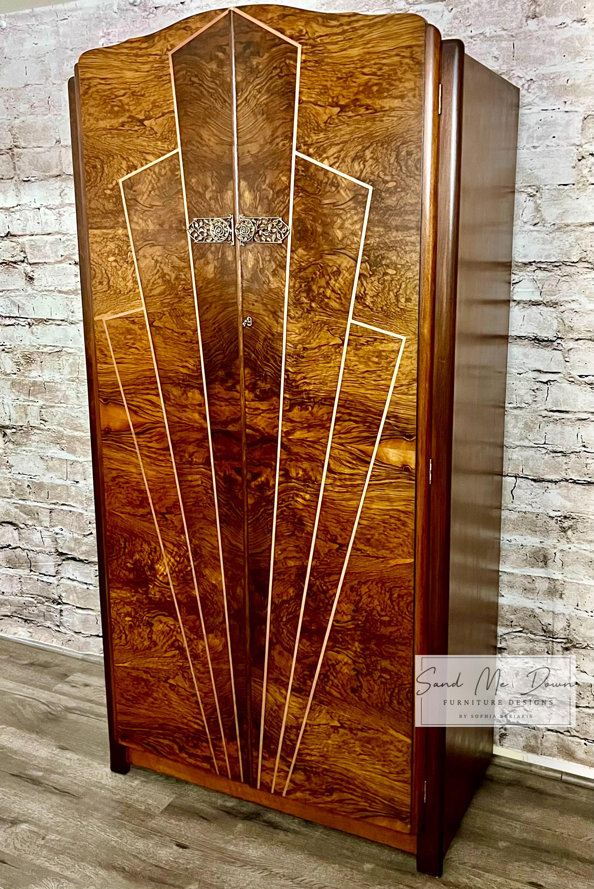 Sold-art Deco Wardrobe (redesigned) - Etsy