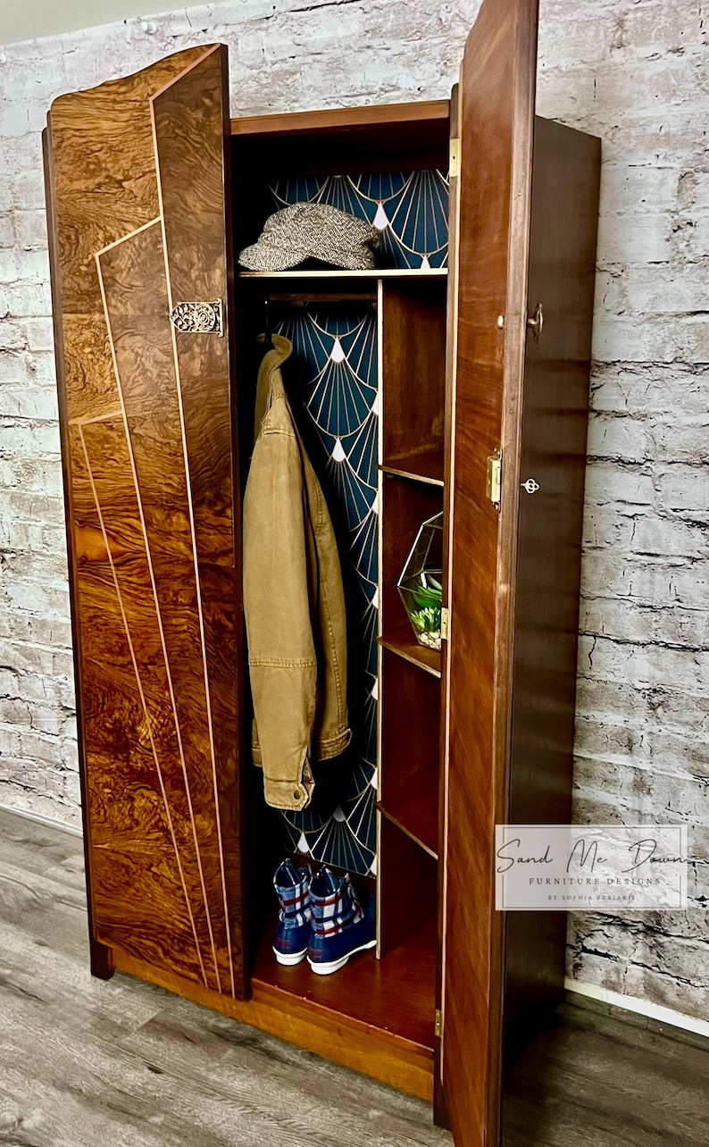Sold-art Deco Wardrobe (redesigned) - Etsy