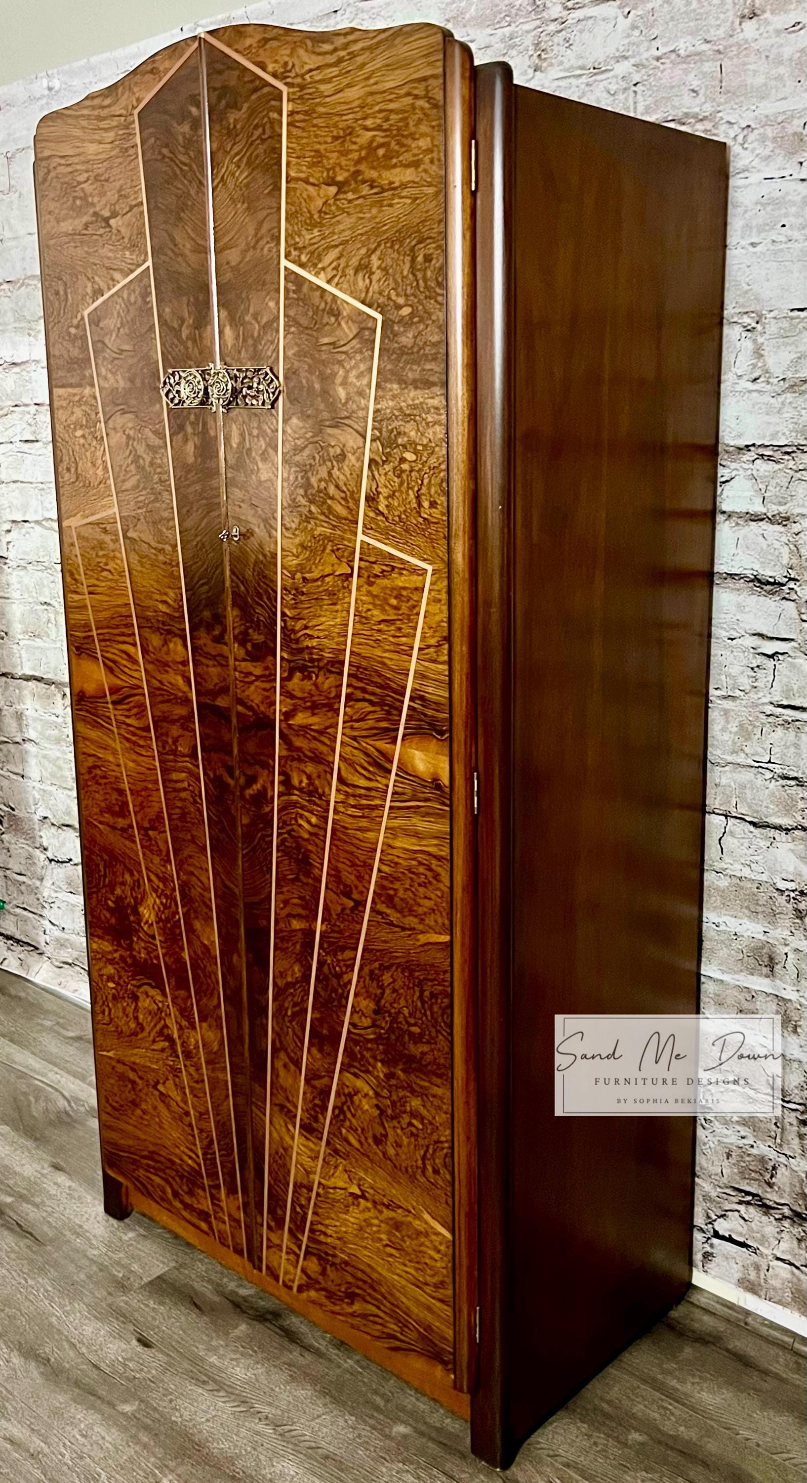 Sold-art Deco Wardrobe (redesigned) - Etsy