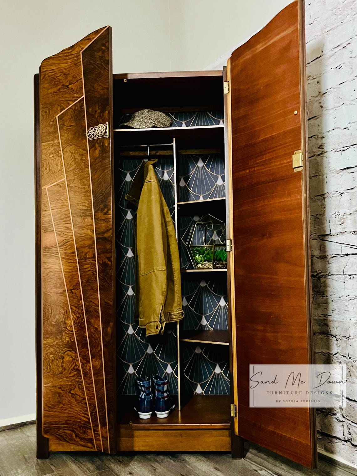Sold-art Deco Wardrobe (redesigned) - Etsy