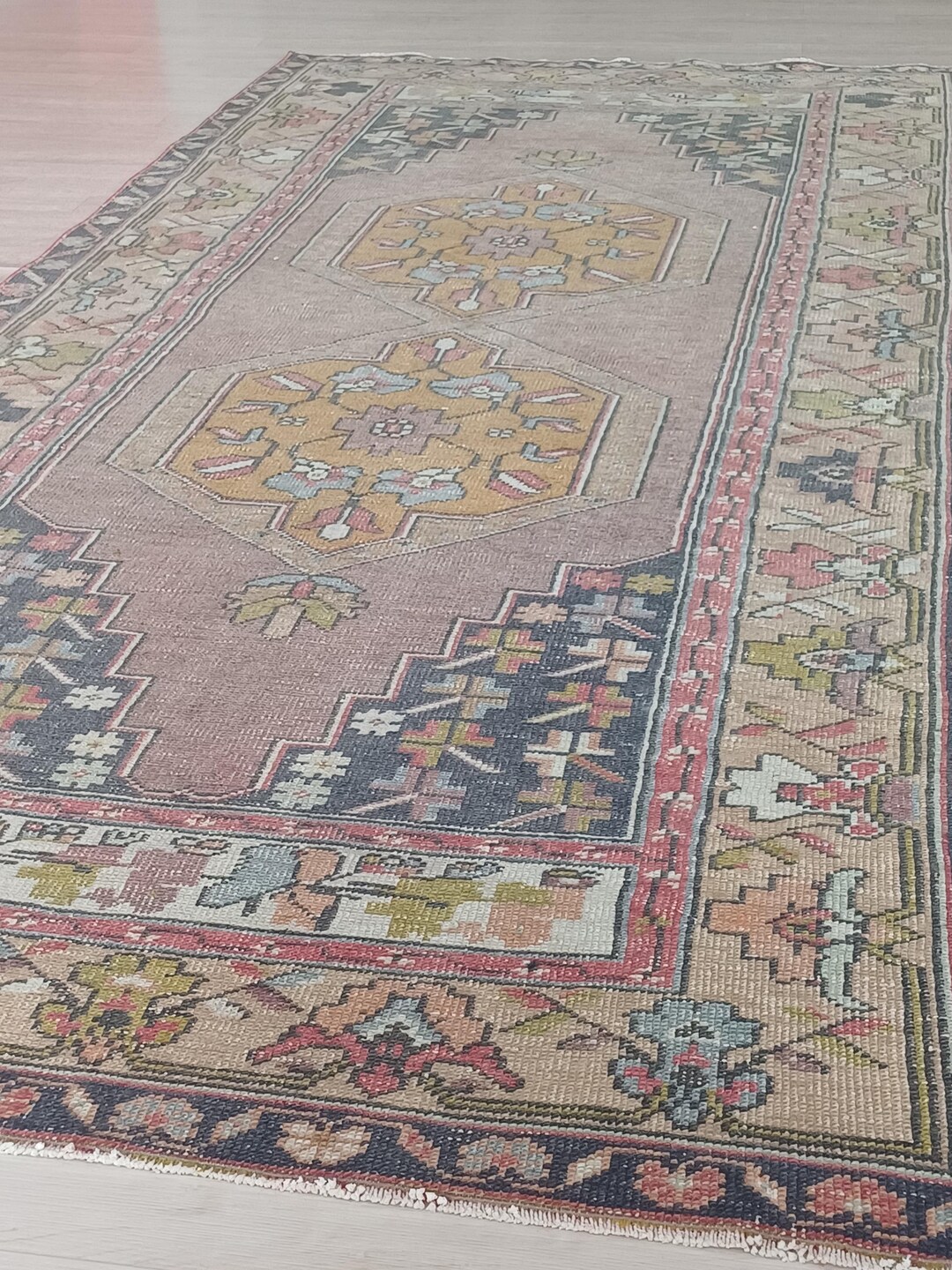 4x8 Oriental Turkish Rug, 4x8 Hanmade Vintage Rug, Wool Area Rug, Rugs ...