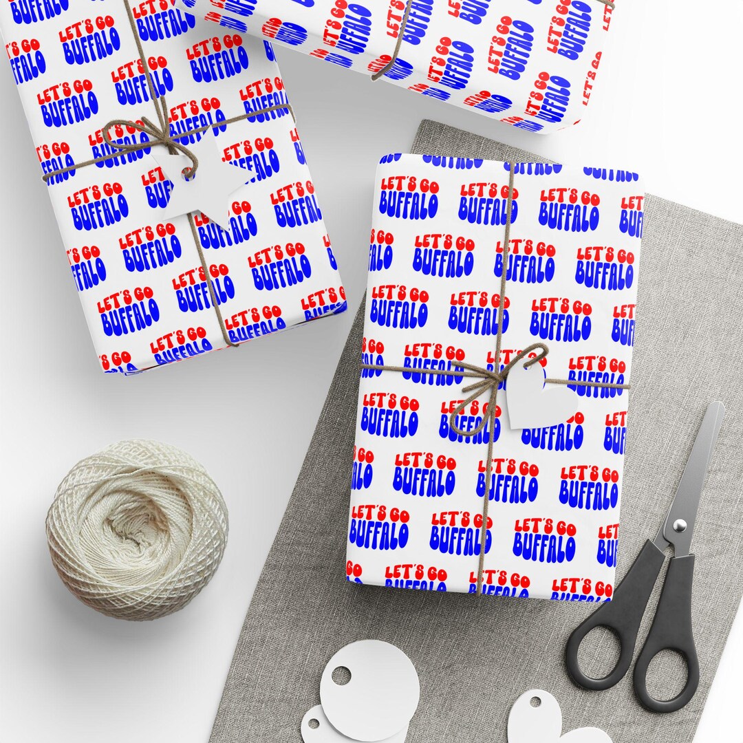 Buffalo Bills Wrapping Papers, NFL Gift Wrap, Football Team Celebration ...