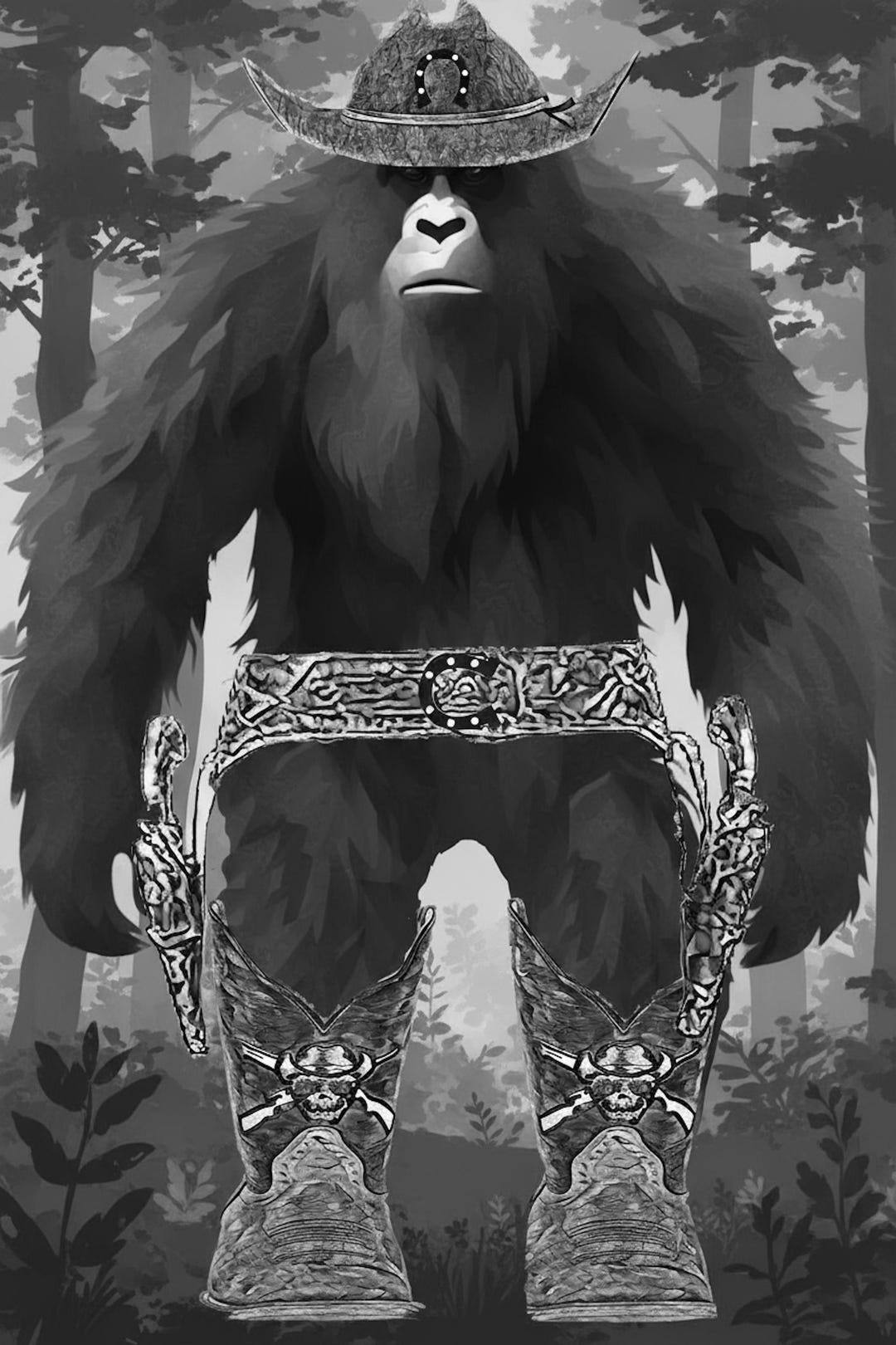 Wild West Wanderer - BW - Etsy