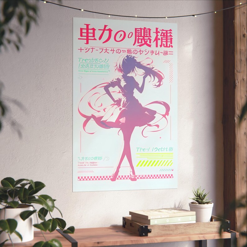 Anime Cute Poster, Magazine Style Wall Art, Kawaii Japanese Print, Dorm ...