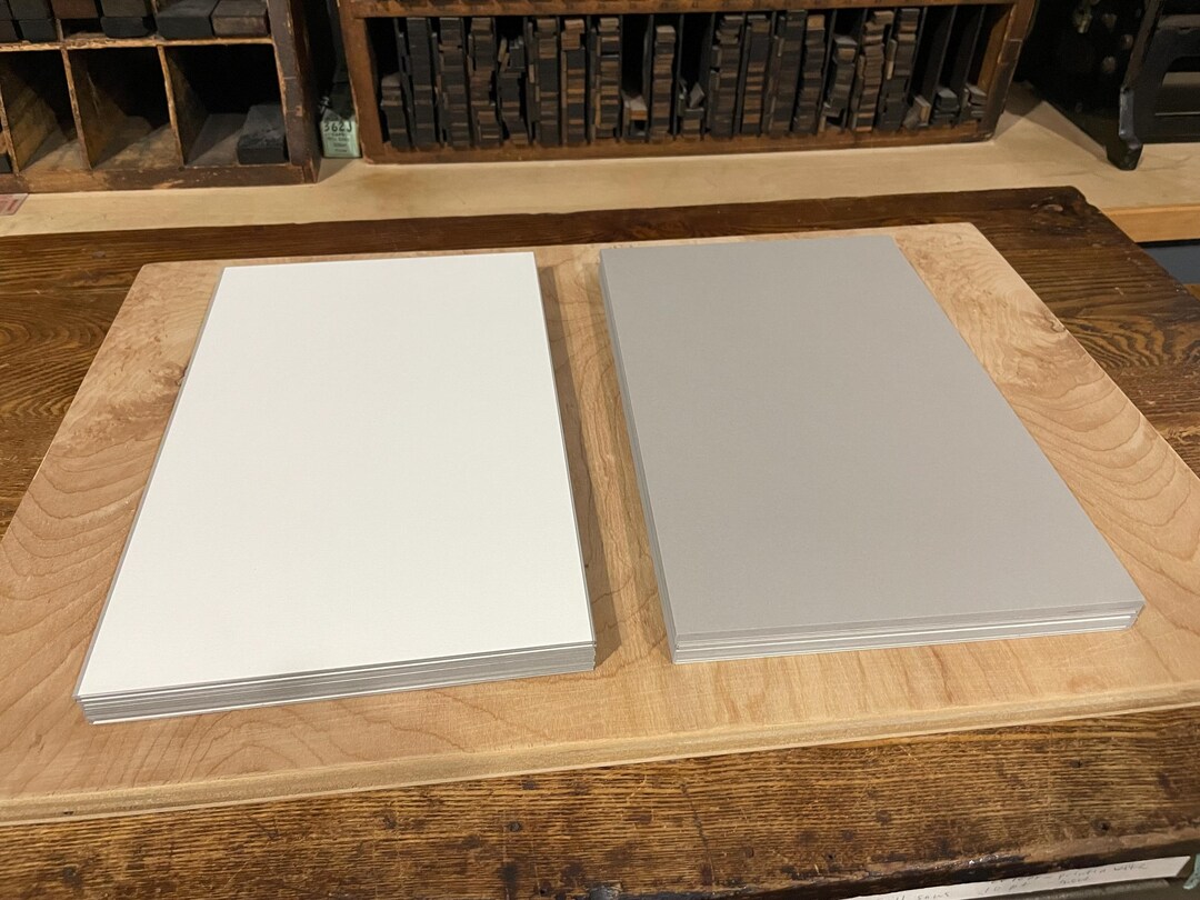 Strathmore Paper - Gray + White - Wove Finish - 200# Cover Weight - 29 ...