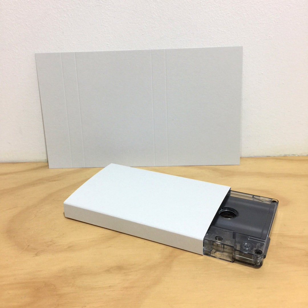 Cassette O-cards Light Gray Paper Blank Music Packaging - Etsy