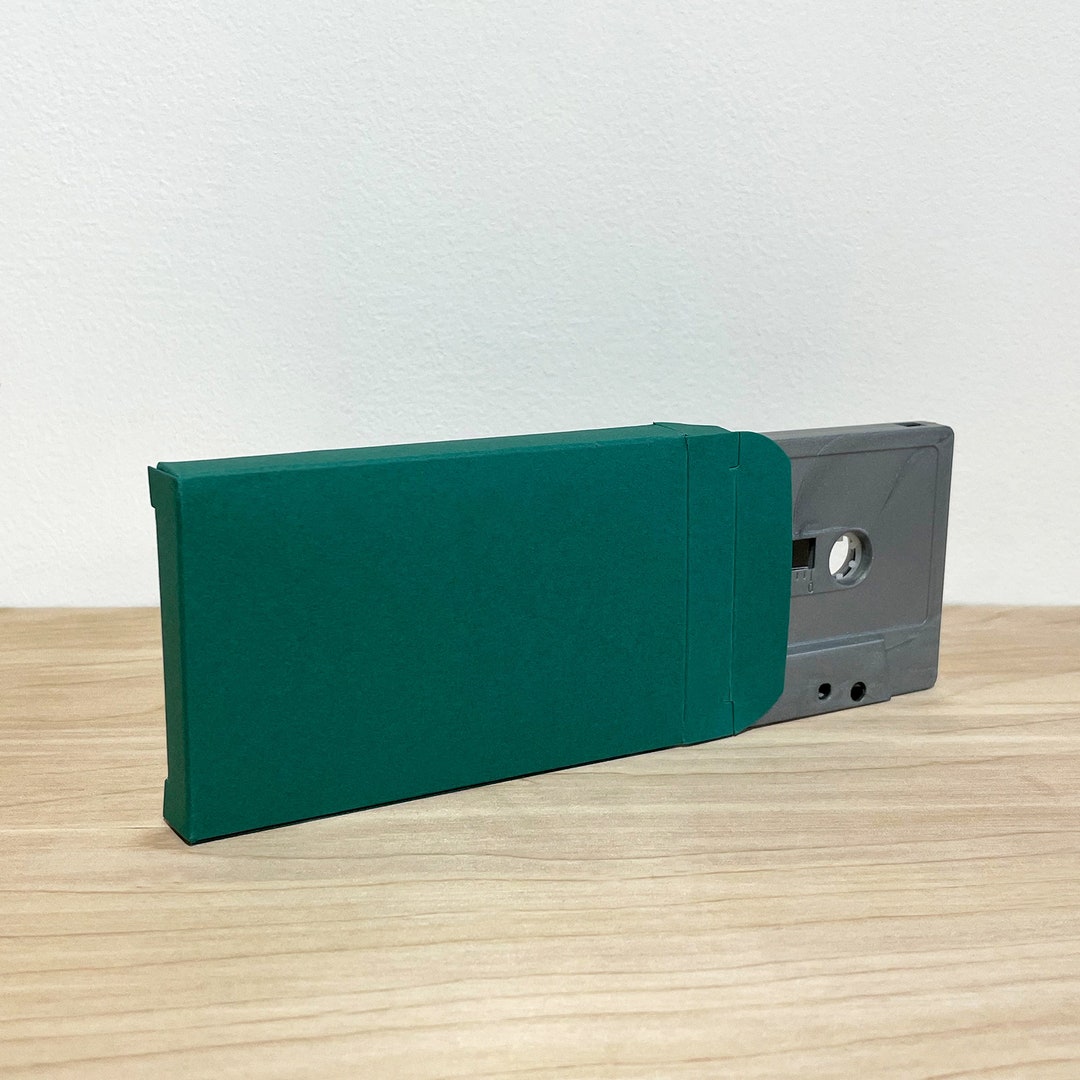 Cassette Boxes Green Paper Both Sides Closed 13 Available Cassette ...