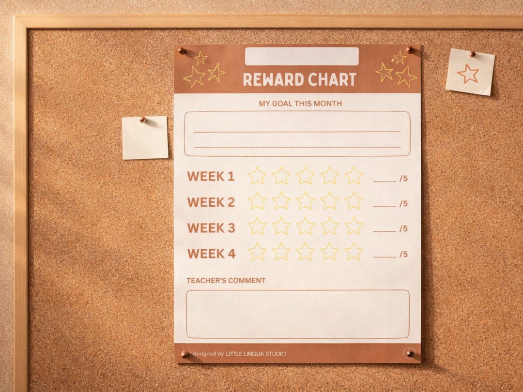 Weekly Student Reward Chart | Printable ESL Classroom Resource ...
