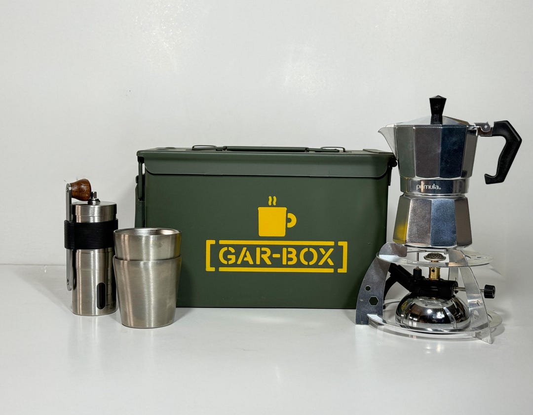 Gar-box Military Ammo Can Portable Coffee Bar | Unique Gift | Handmade ...
