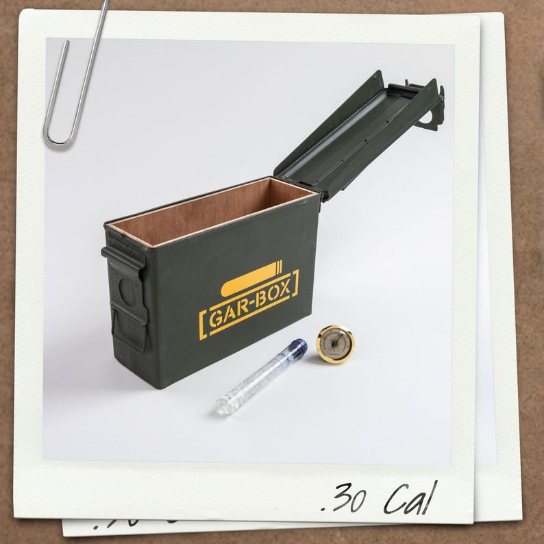 Gar-box Military Ammo Can Cigar Humidor | Unique Cigar Gift for Dad ...
