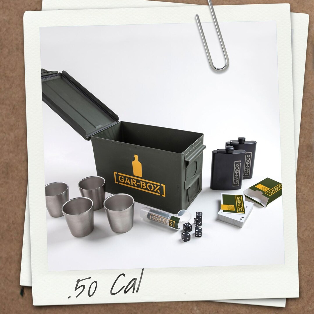 Gar-box Military Ammo Can Whiskey Set | Unique Gift for Men | Handmade ...