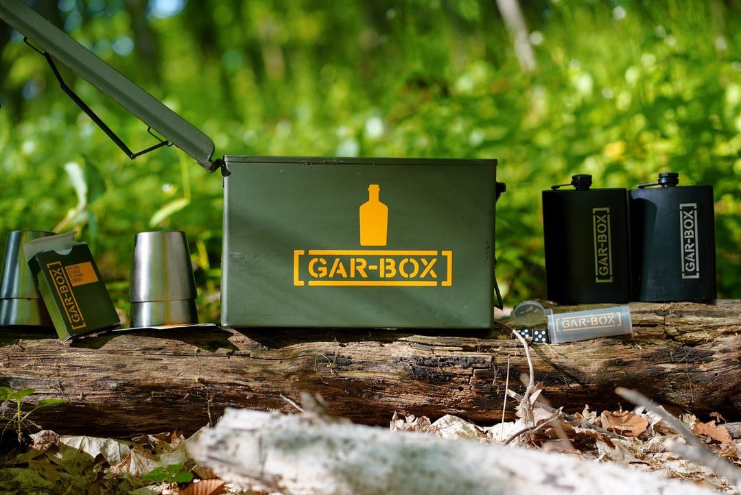 Gar-box Military Ammo Can Whiskey Bar | Unique Whiskey Gift for Men ...