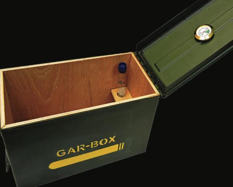 Gar-box Military Ammo Can Cigar Humidor | Unique Cigar Gift for Dad ...