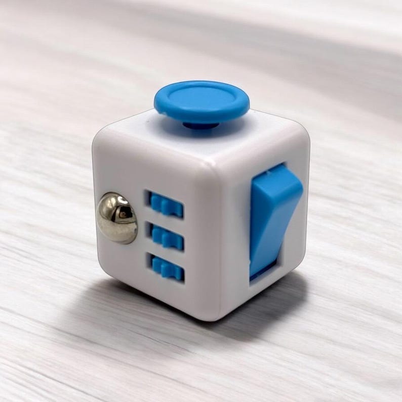 Fidget Cube (click, Spin, Flip, Glide, Roll, Breathe) Fidget Toy ...
